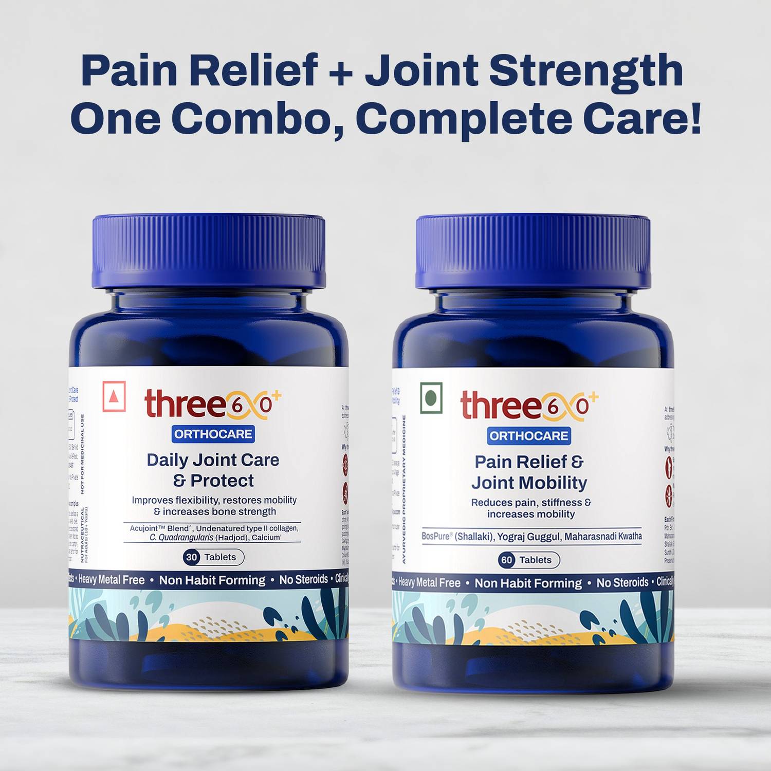 Daily Joint Care & Protect + Pain Relief & Joint Mobility - Combo Pack ...